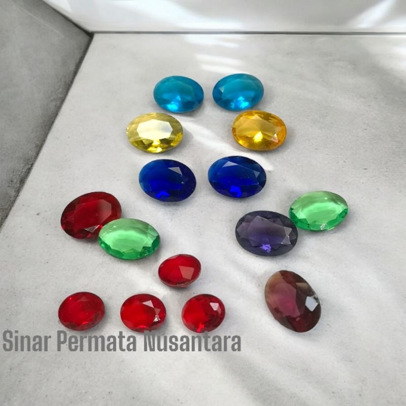Jual BATU PERMATA SYNTHETIC DIAMOND CUTTING SAPPHIR TOPAZ RUBY ZAMBRUD ...