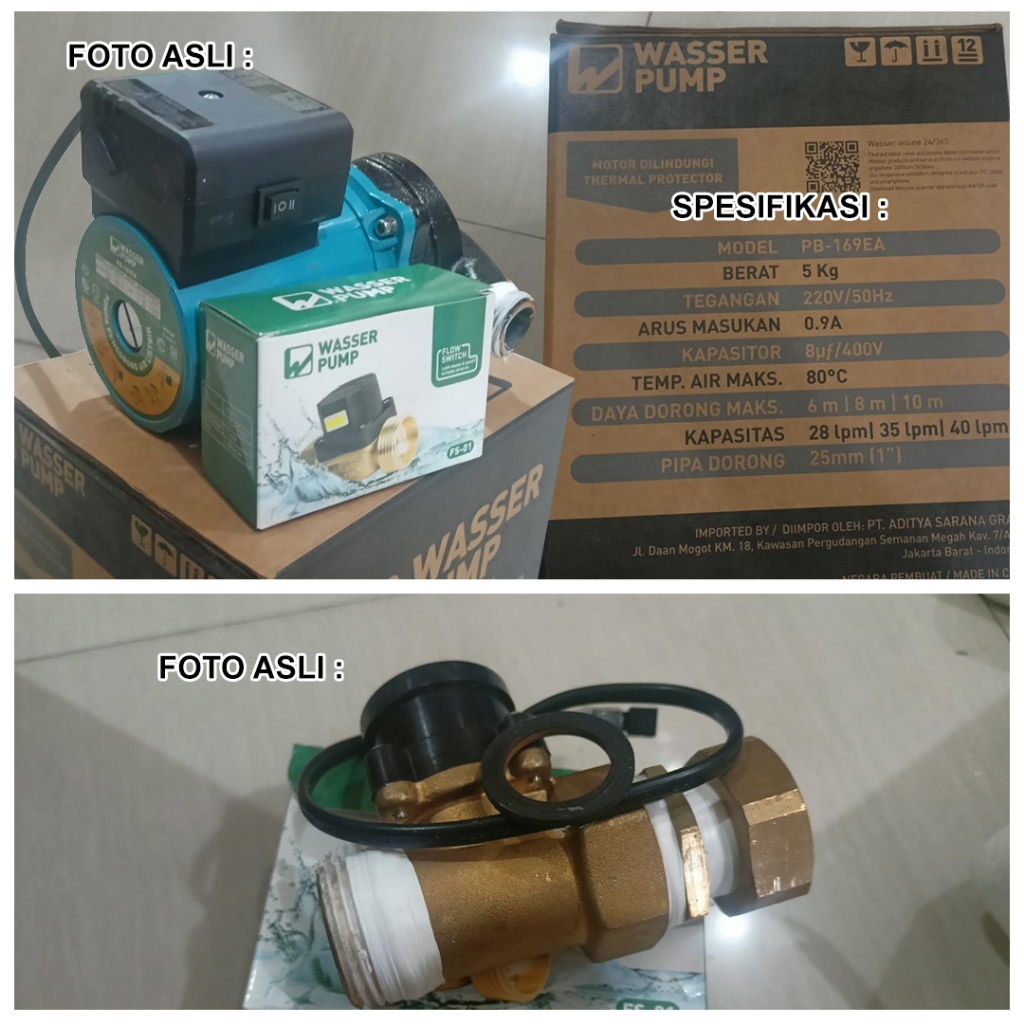 Jual POMPA BOOSTER WASSER PB-169EA ( SECOND!! ) | Shopee Indonesia