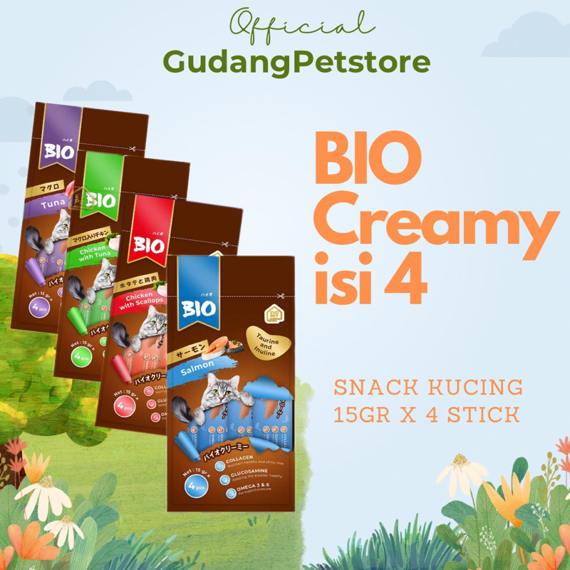 Jual PROMO: BIO CREAMY TREATS Baim Wong isi 4pcs setara Meo Creamy ...