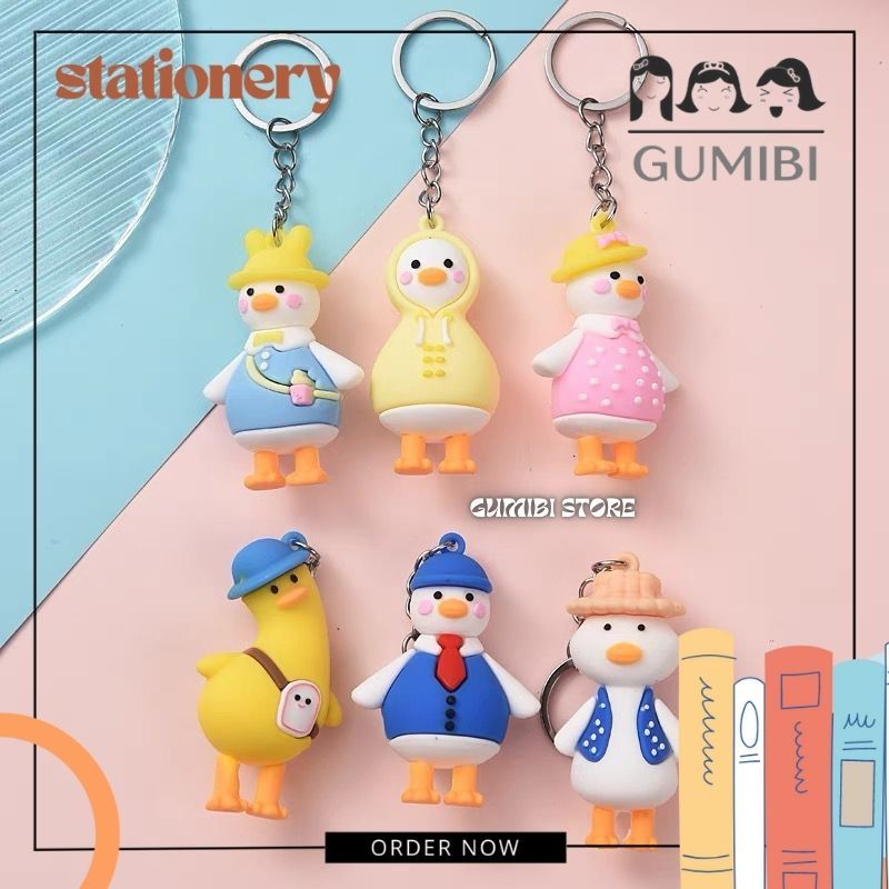 Jual GANTUNGAN KUNCI BEBEK CUSTOM KEYCHAIN KEYRING BEBEK KEPALA MIRING ...
