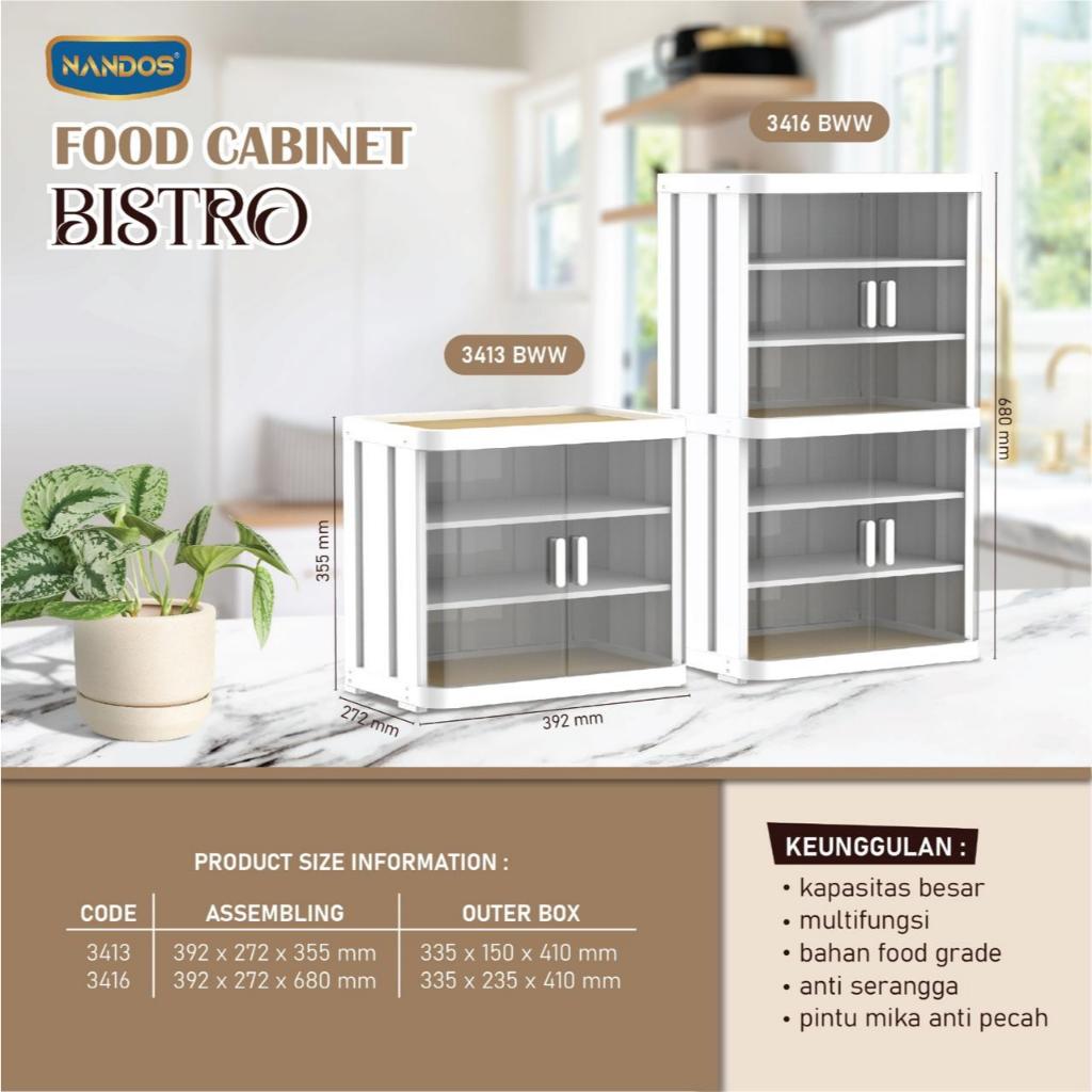 Jual Rak Plastik Naiba Nandos untuk Tempat Penyimpanan Makanan Bistro ...