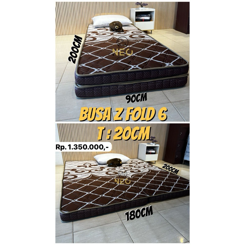 Jual NEO - KASUR LIPAT Z FOLD 6 IMPORIAL KASUR LIPAT MULTIFUNGSI BISA JADI 2 UKURAN 90X200 ...