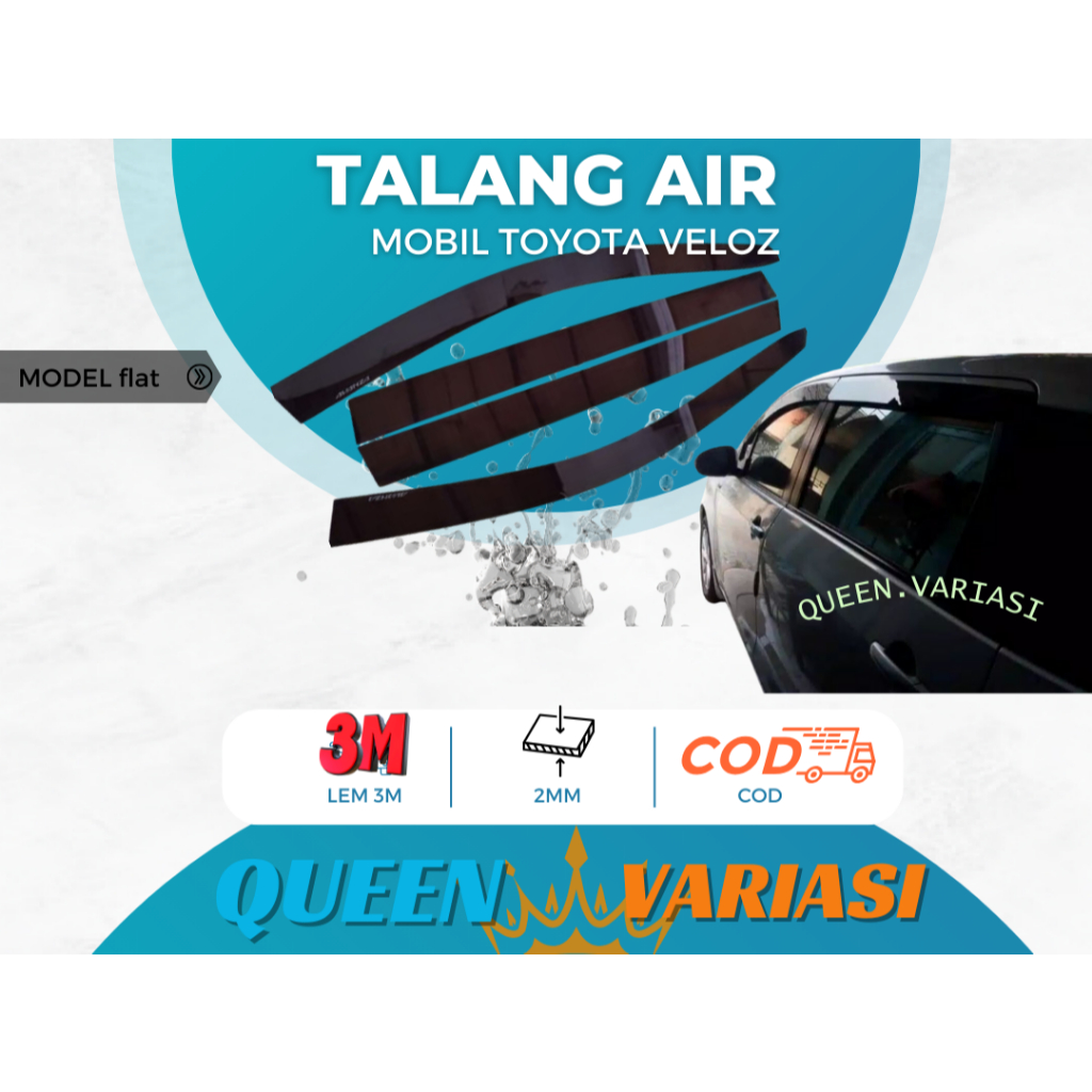 Jual talang air toyota veloz cvt model flat tahun 2022-2024 | Shopee ...