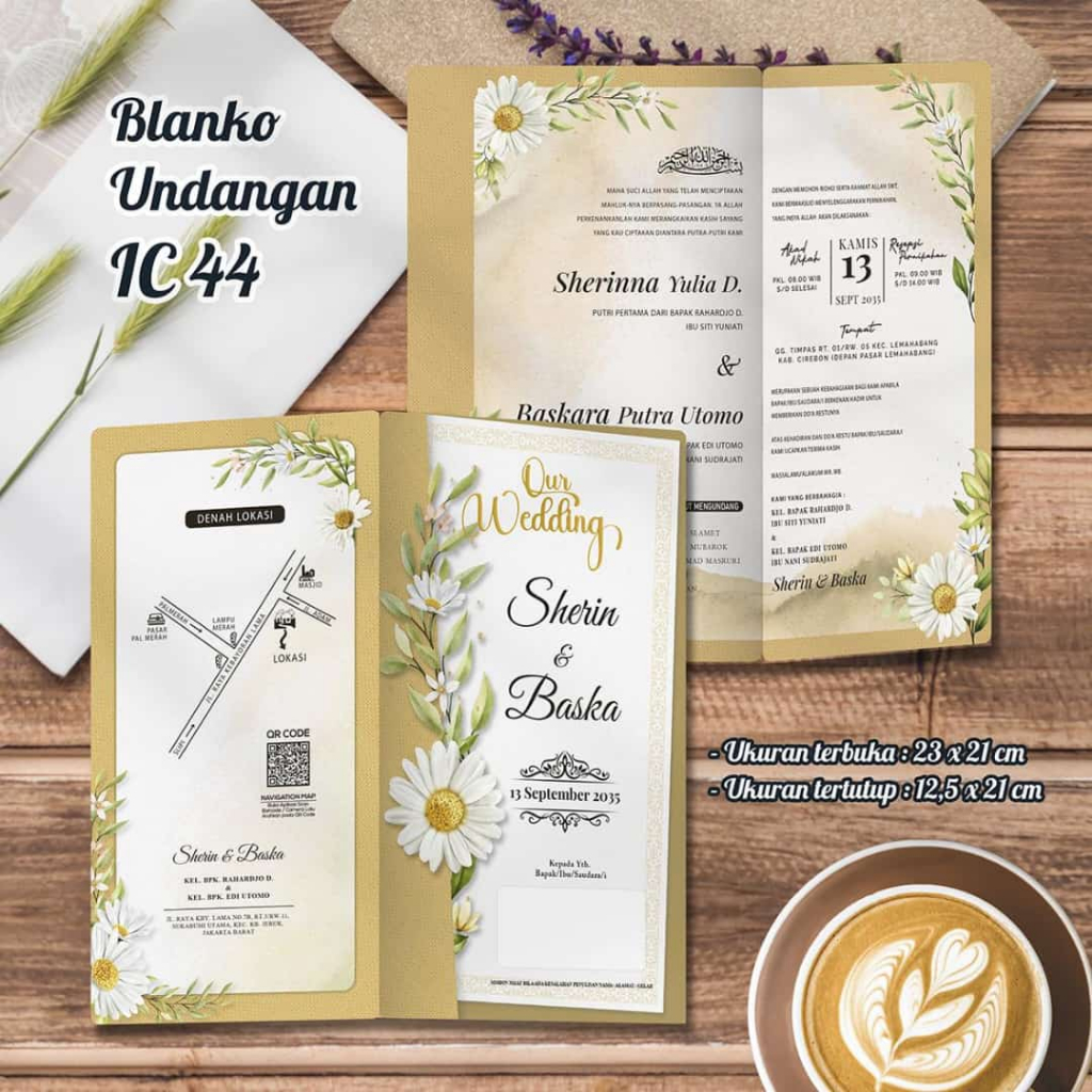 Jual IC 44 | Blangko Undangan | Undangan Print | Undangan Kosong | Undangan | Undangan Simple ...