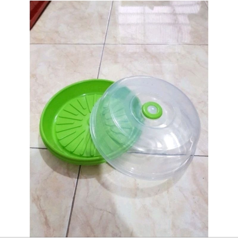 Jual Kapsul Bulat Kue Plastik/ Tempat Bolu Serbaguna Bulat/Wadah Kue ...