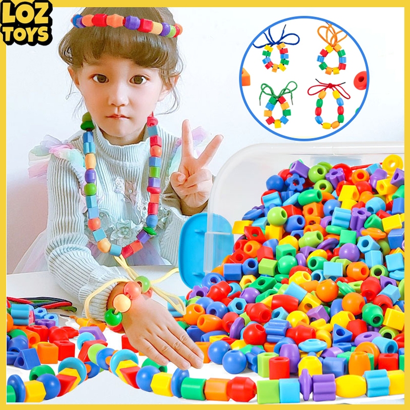 Jual LOZTOYS Mainan Edukasi Kreatifitas Anak Warna Manik DIY Gelang ...