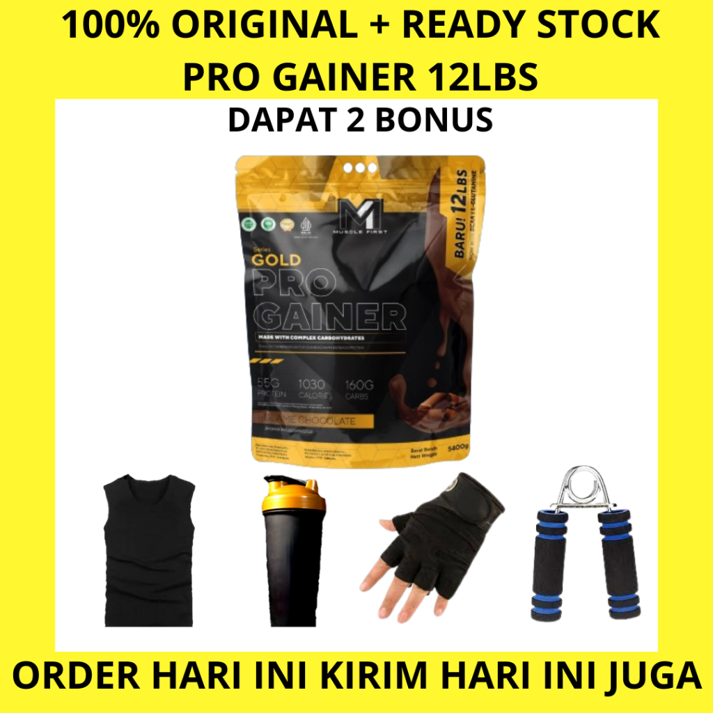 Jual Muscle First M1 Pro Gainer Mass Gainer 12lbs 12 lbs 20 Servings ...