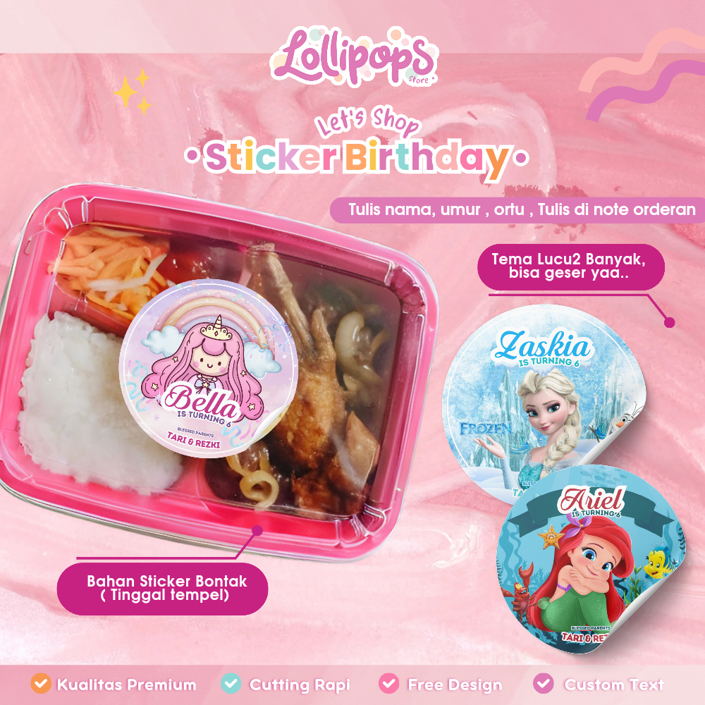 Jual ( Isi 40pcs ) Sticker Bento Birthday | Shopee Indonesia