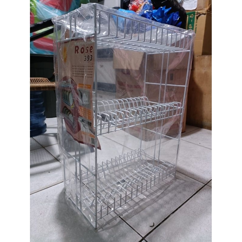 Jual Rak piring 3 susun besi tebal | Shopee Indonesia