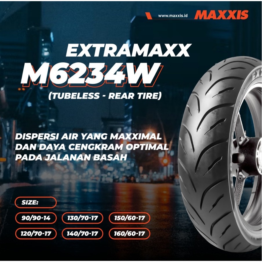 Jual BAN MAXXIS 160/60-17 M6234W EXTRAMAXX TUBELESS Ban Motor CBR 250 ...