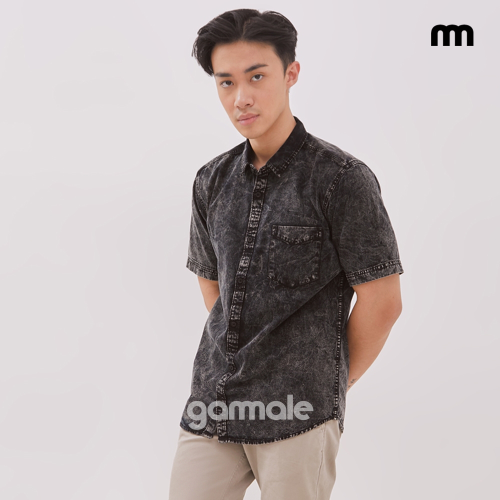 Jual Gammale Toshio Denim Shirt | Kemeja Denim Lengan Pendek | Kemeja ...
