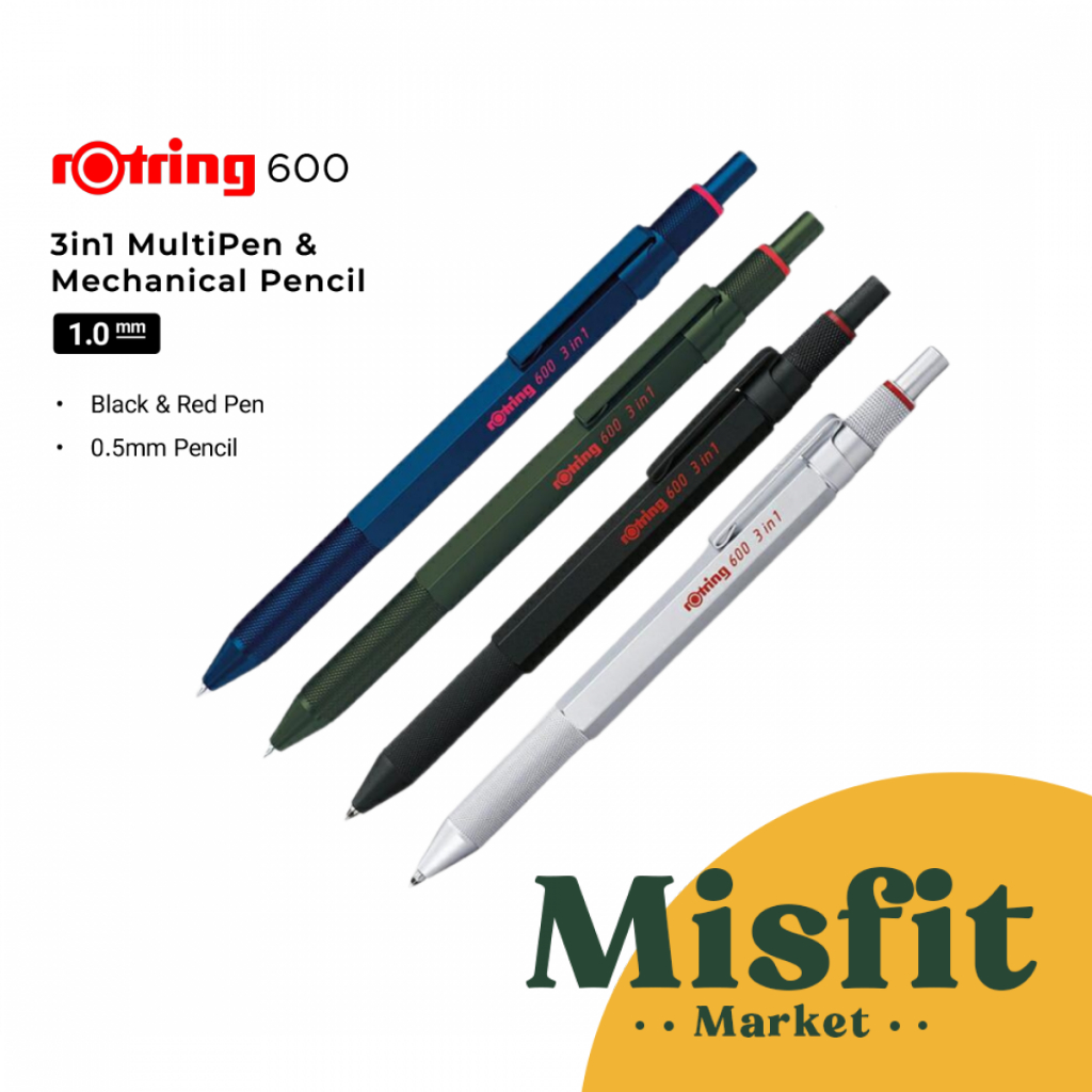 Jual ROtring 600 Series 3 in 1 Multi Pen & Mechanical Pencil Pulpen ...