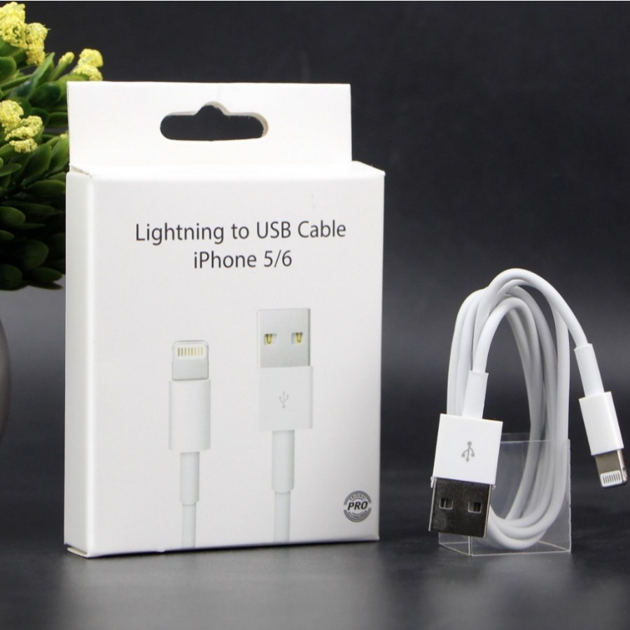 Jual Kabel Charger USB Lightning For IP 5/6/7/8/X Good Quality 1 Meter ...