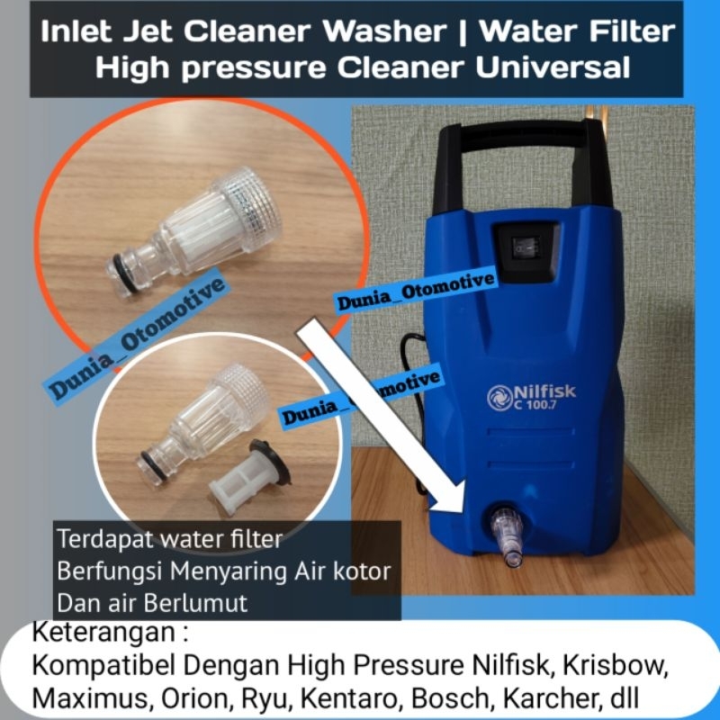 Jual inlet nepel input high pressure Cleaner | inlet water filter jet ...