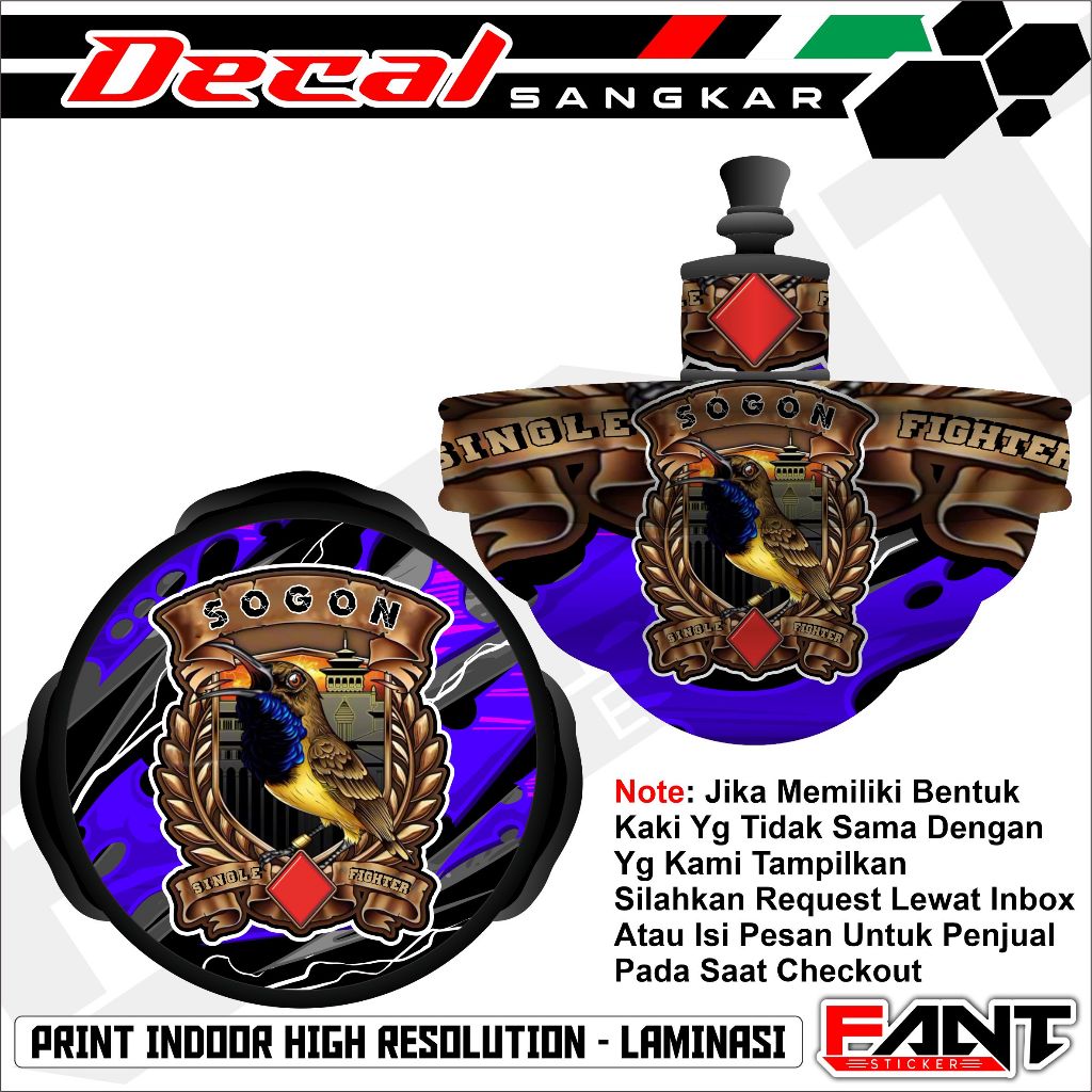 Jual Stiker Tebok T3 Sogon Vintage Ungu | Shopee Indonesia