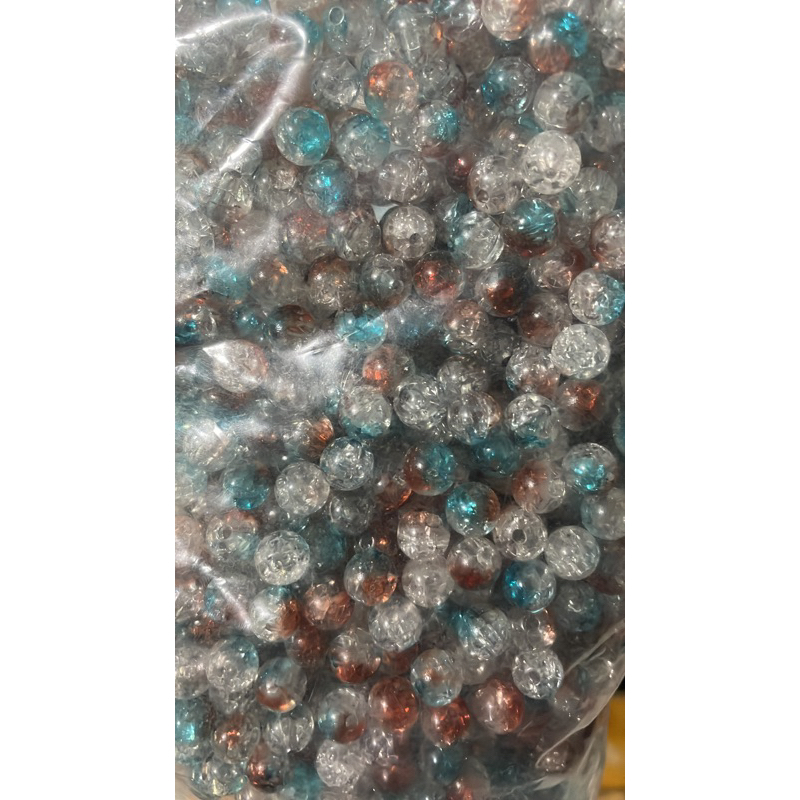 Jual manik kaca pecah 8mm bulat gradasi 1 pon 450 gram | Shopee Indonesia