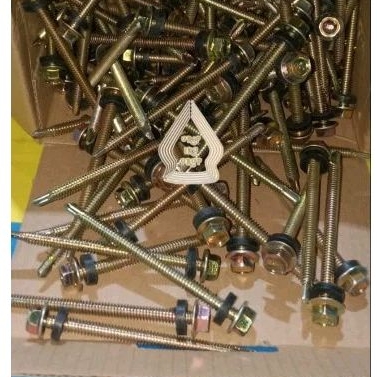 Jual [ISI 50 PCS] Sekrup Roofing/ baut Roofing/ Roofing kuning/ Baut ...