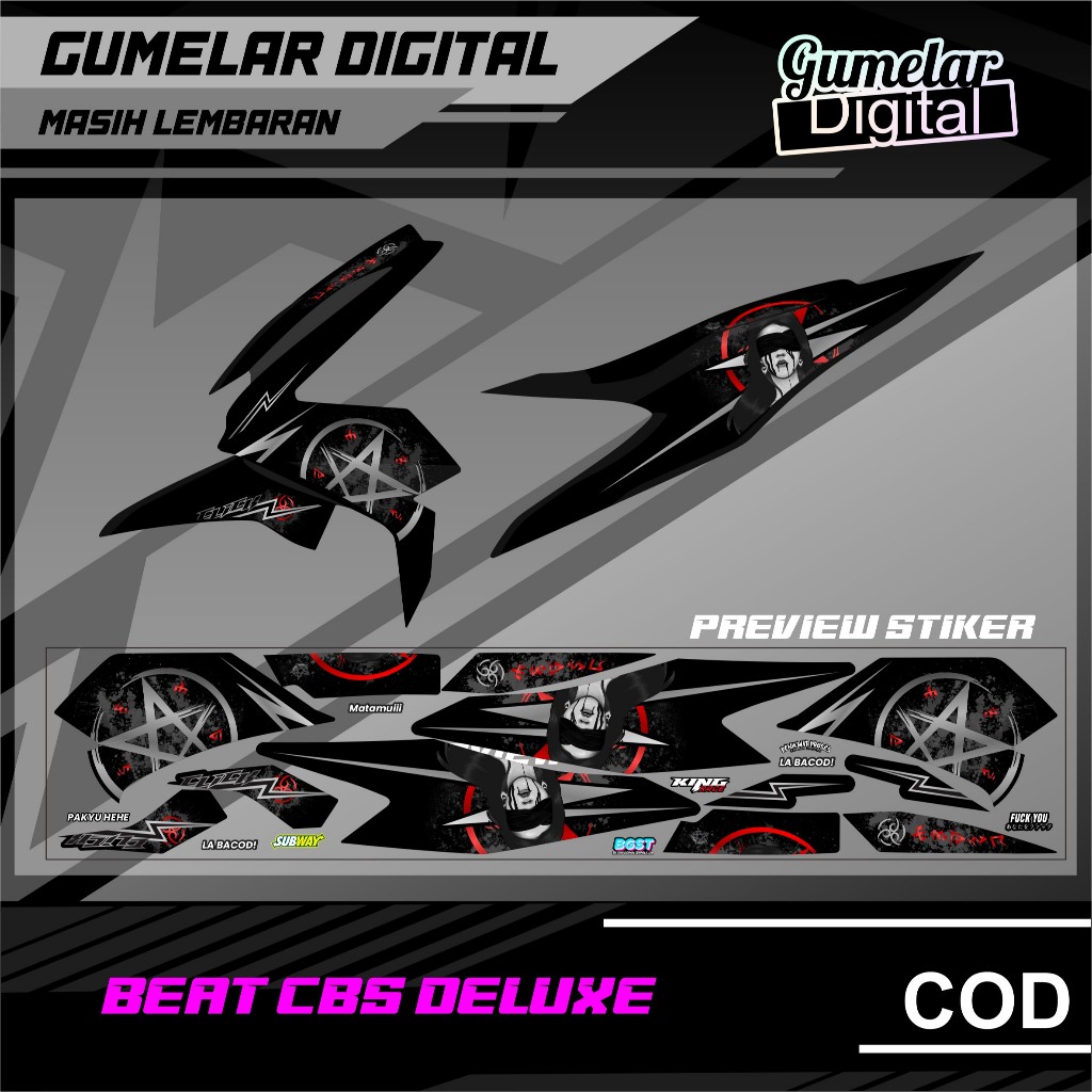 Jual STRIPPING BEAT 2020 2021 2022 2023 DELUXE CBS ISS TEMA SANTANIC ...