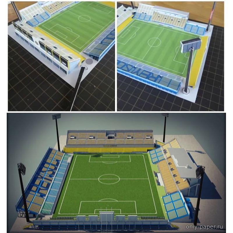 Jual Lembaran pola papercraft Stadion mini sepak bola (OP-Jj1) | Shopee ...