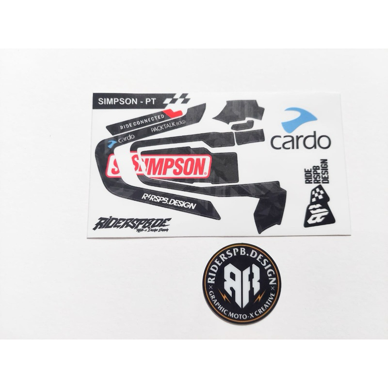 Jual SIMPSON PT - STICKER DECAL SKINCOVER GARSKIN INTERCOM CARDO ...