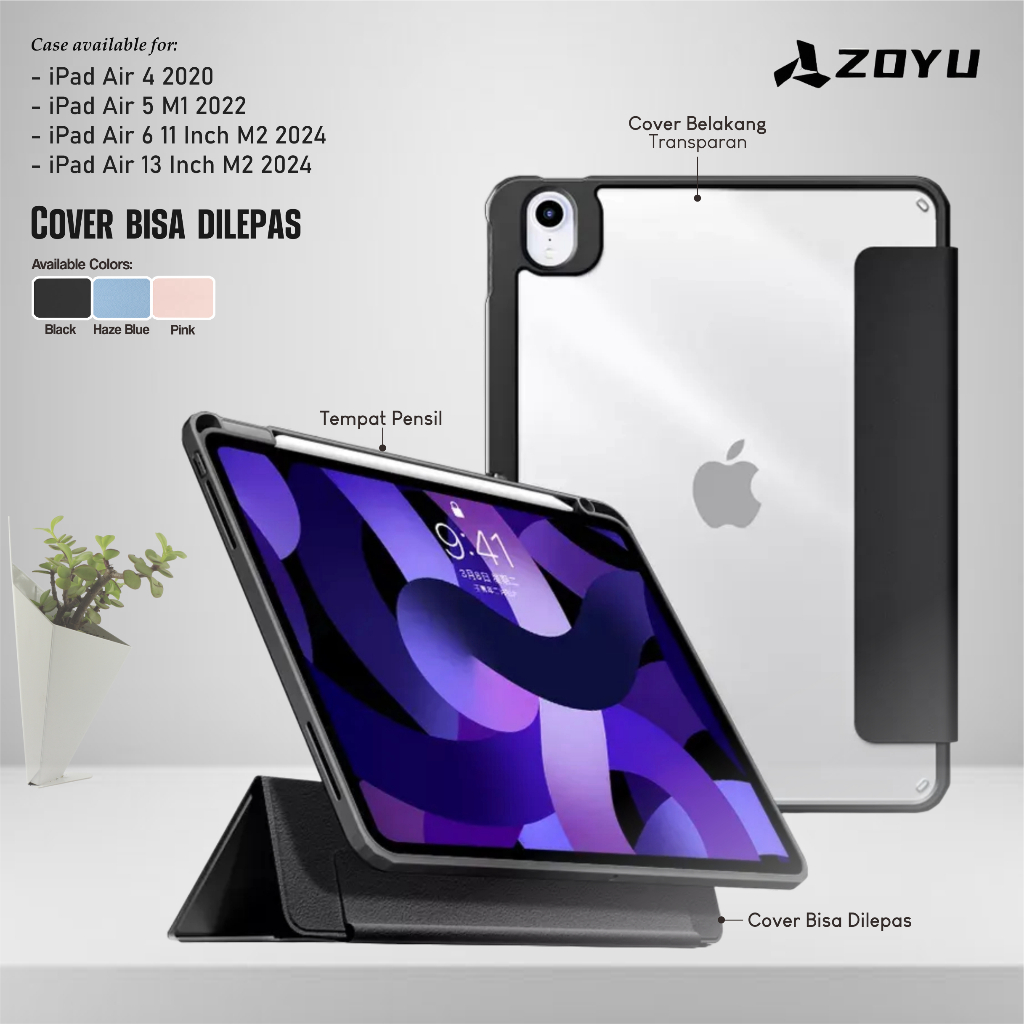 Jual Case iPad Air 6 11 Inch I iPad Air 13 M2 2024 Casing Detachable ...