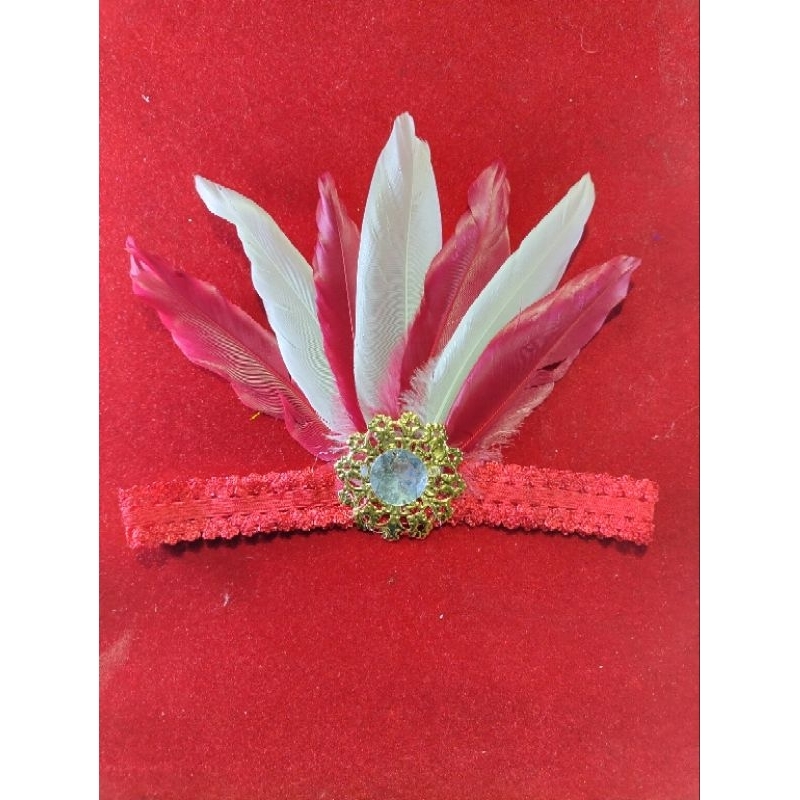 Jual bandana merah putih/bando bulu/aksesoris karnaval edisi ...