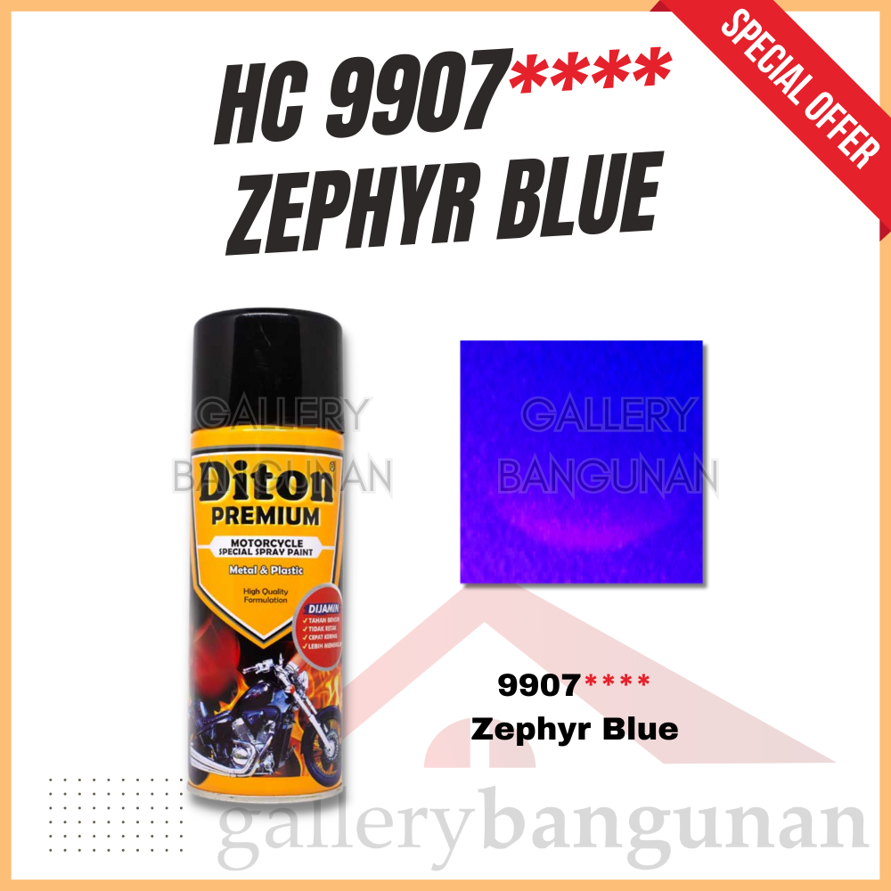 Jual DITON PREMIUM HC 9907 ZEPHYR BLUE PYLOX CAT SEMPROT MOTOR MOBIL ...