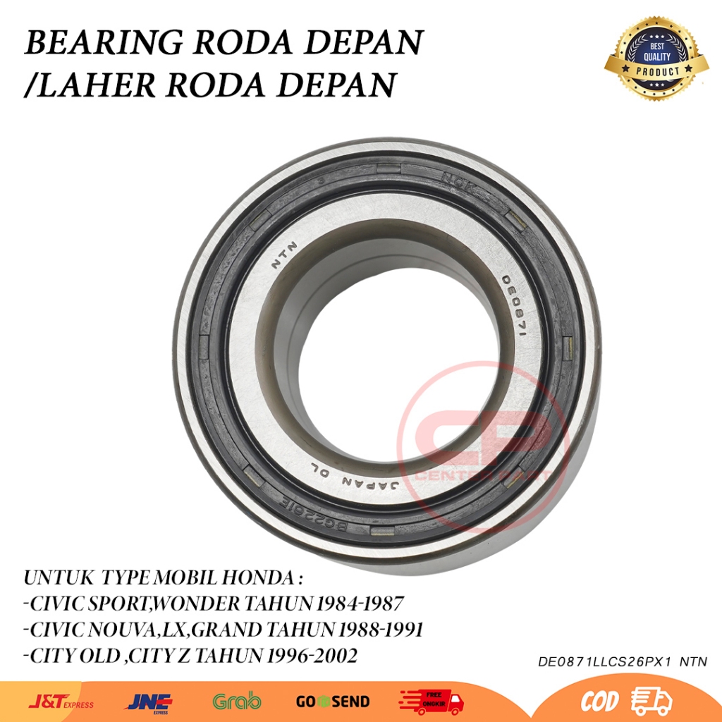 Jual bearing laher lahar roda depan civic sport wonder lx nouva nova ...
