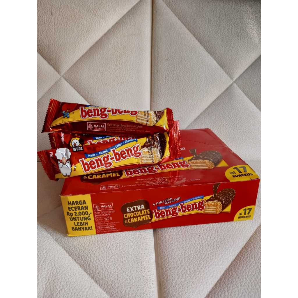 Jual SS - 1 Pack isi 17 Pcs Beng Beng Coklat Wafer / Beng Beng Wafer ...