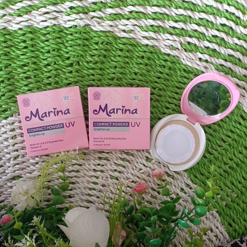 Jual MARINA COMPACT POWDER UV 12g Marina Bedak Padat Brightening UP ...