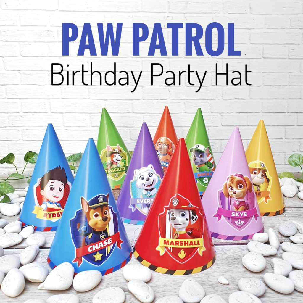 Jual Paw Patrol Party Hat Topi Pesta Perlengkapan Dekorasi Ulang Tahun ...