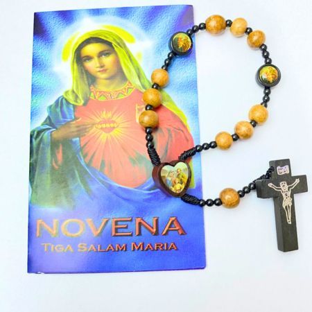 Jual paket doa katolik novena tiga salam maria bahan kayu gaharu asli | Shopee Indonesia