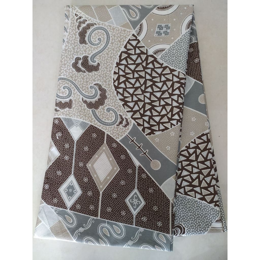 Jual Kain Batik Soft Series Motif Mosaic Bahan Halus Ukuran 2 Meteran ...