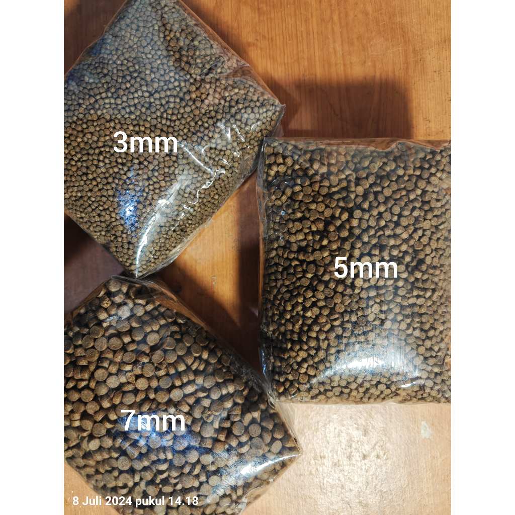 Jual STP KAE 1kg / REPACK / 3mm 5mm 7mm / kae pakan koi protein tinggi ...