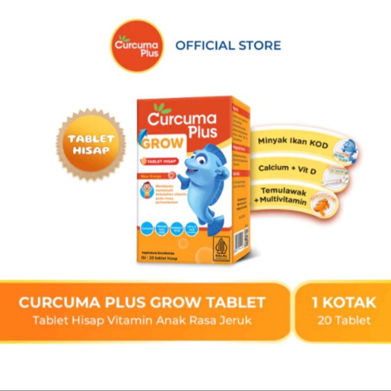Jual Curcuma Plus Grow tablet hisap 20tablet | Shopee Indonesia