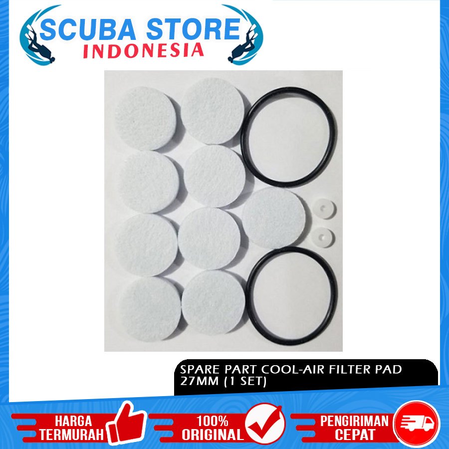Jual Spare Part Filter Pad Cartridge Compressor Cool-Air 27mm 1 Set ...