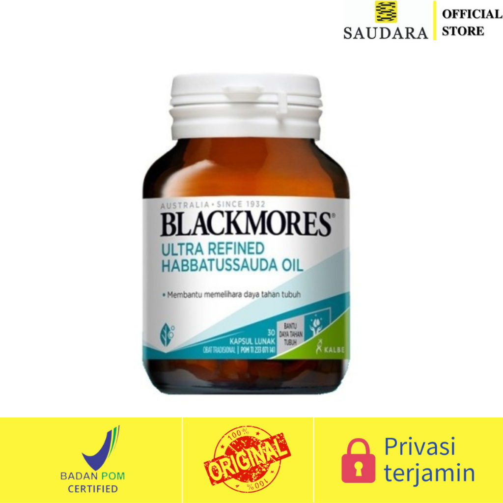Jual Blackmores Ultra Refined Habbatussauda (30 Kapsul) | Shopee Indonesia