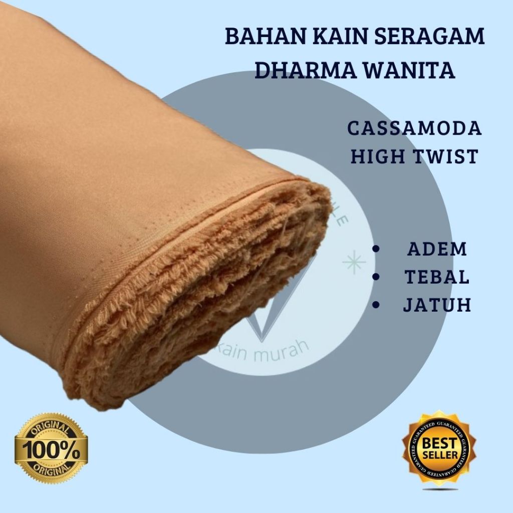 Jual BAHAN KAIN SERGAM DARMA WANITA,DHARMA WANITA/SERAGAM DW (HIGHTWIST ...