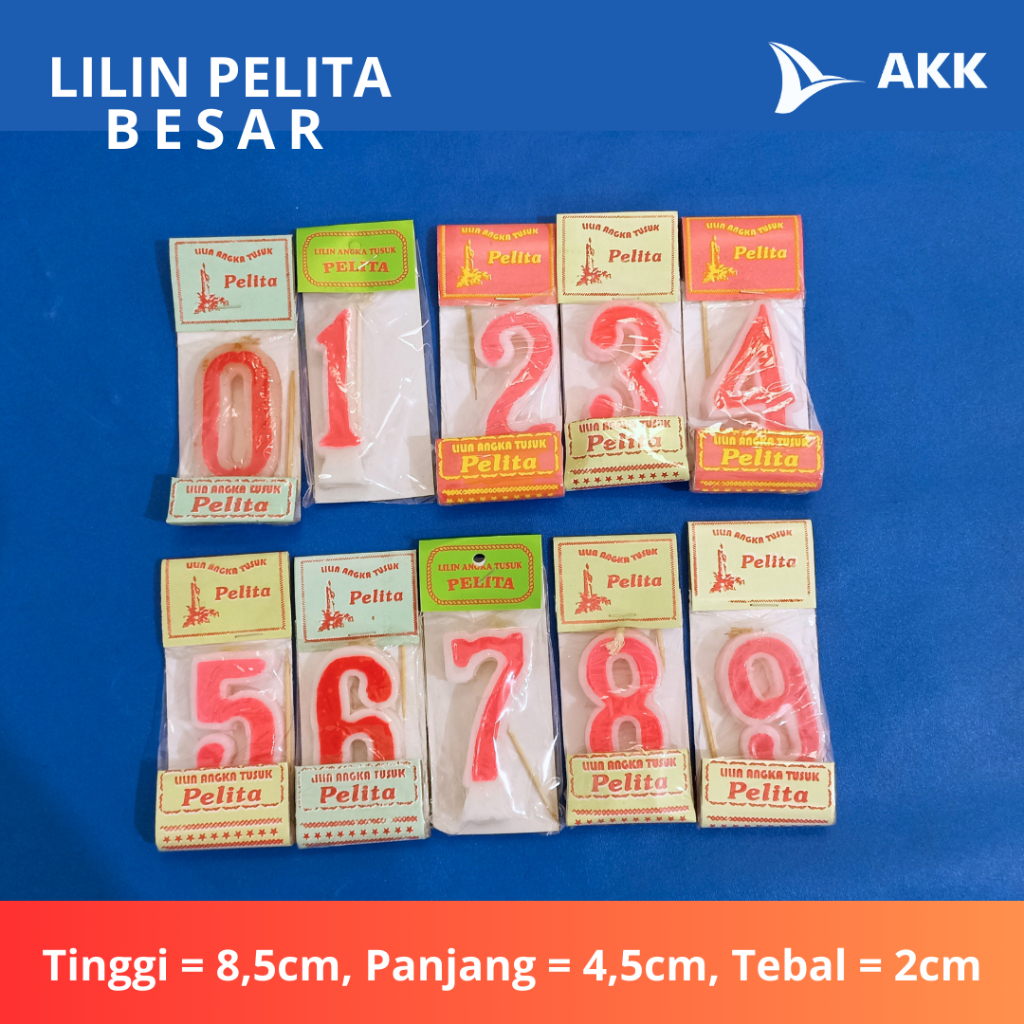 Jual Lilin Angka Ultah Besar & Kecil (Pcs) / Lilin Ulang Tahun | Shopee ...