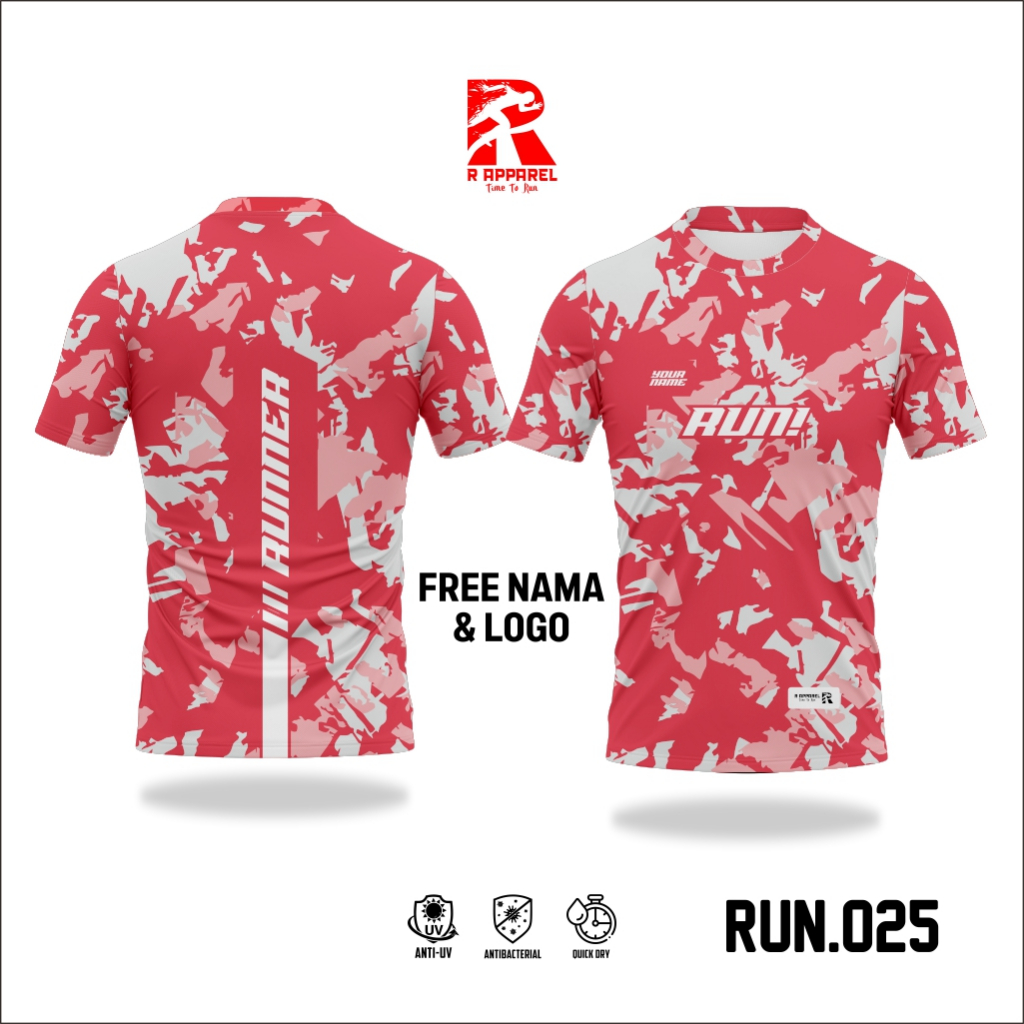 Jual Baju Kaos Olahraga Lari | Jersey Running Quick Dry Fit ...
