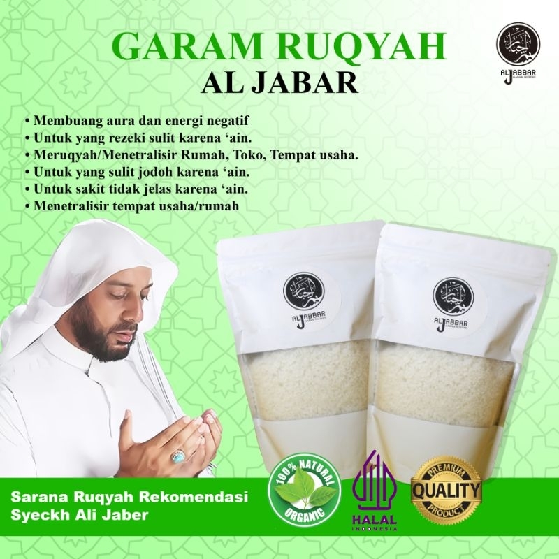 Jual Garam Ruqyah Al Jabbar 800 gram garam pembuka aura garam ruwatan ...
