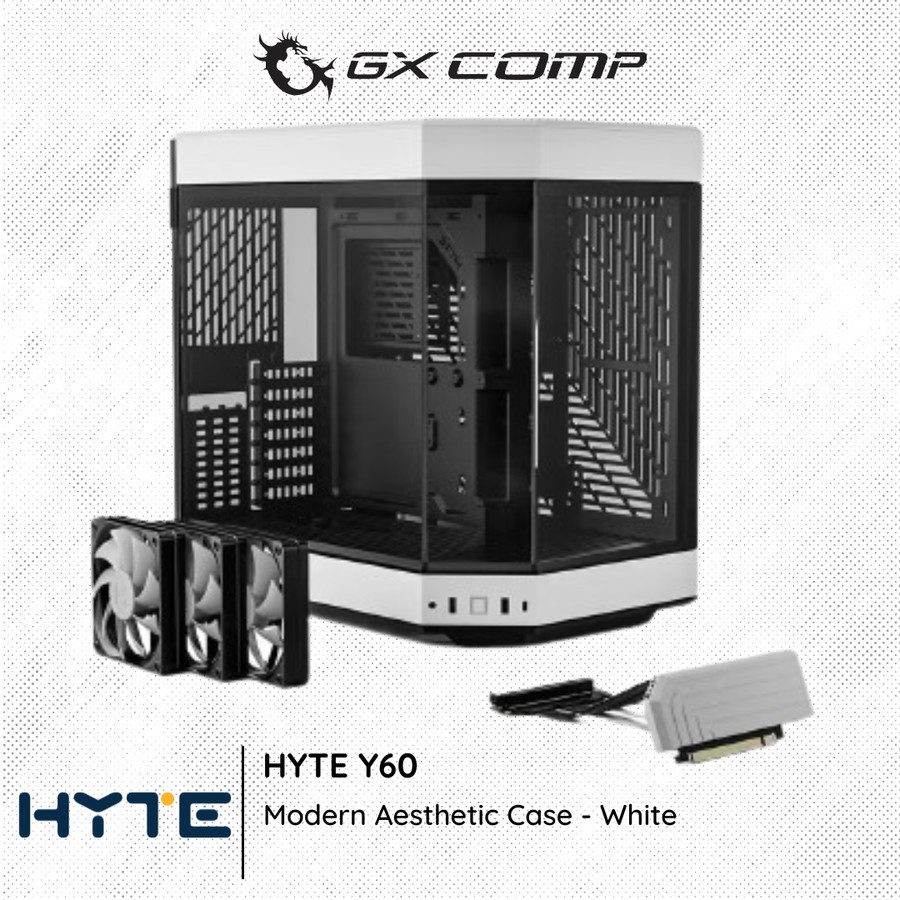 Jual HYTE Y60 White Modern Aesthetic - Casing PC ATX | CPU PC Case ...