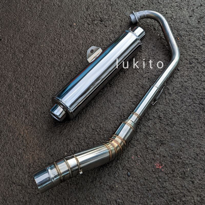 Jual Standard Canister open pipe exhaust 51mm for Tmx 125 155 Rusi tc ...