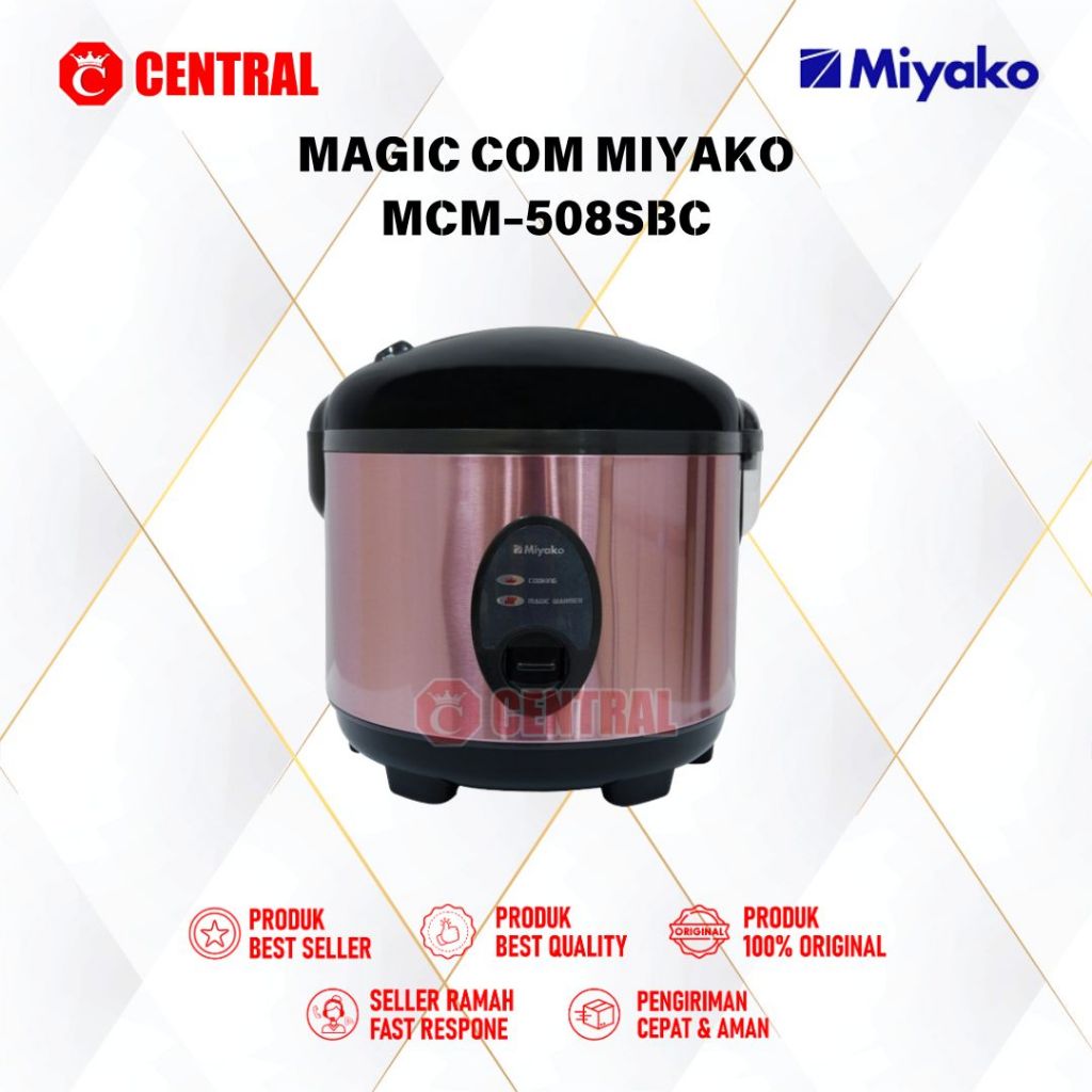 Jual MAGIC COM - RICE COOKER MIYAKO MCM-508 SBC / MCM 508 SBC 1.8 LITER ...