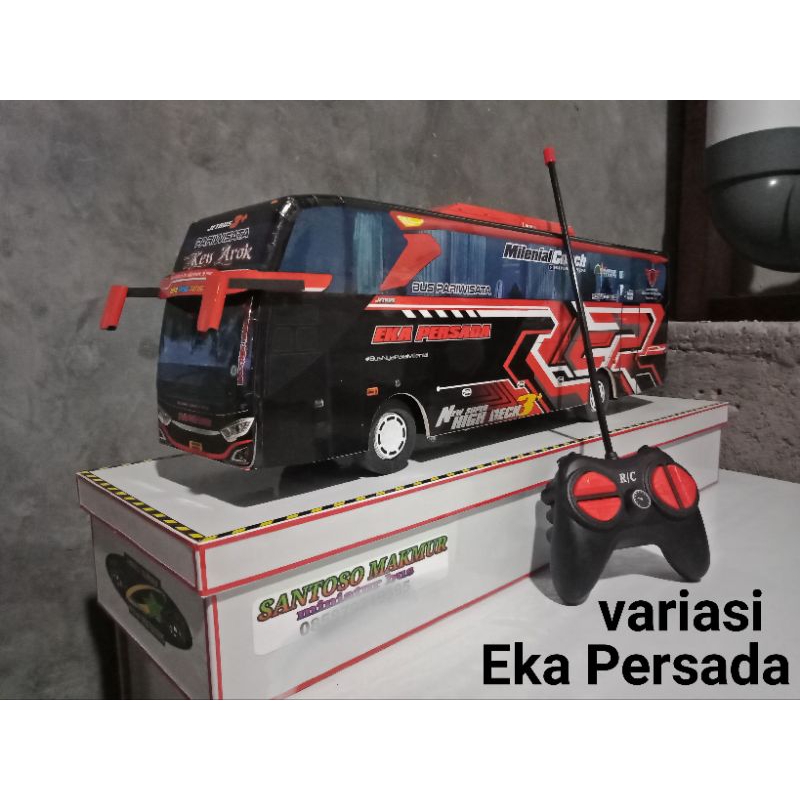 Jual Mainan Eka persada Ken Arok miniatur bus telolet Basuri full lampu ...