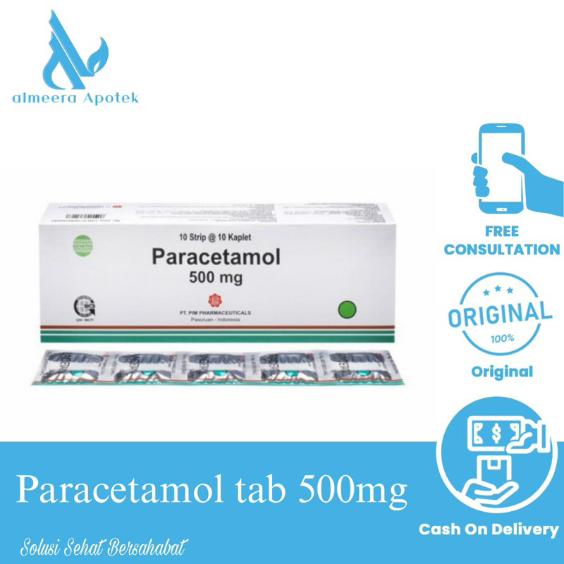 Jual PARACETAMOL TAB 500MG 1BOX | Shopee Indonesia