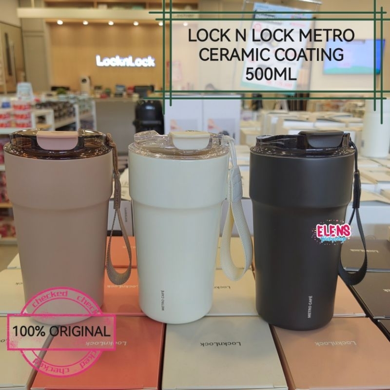 Jual Lock n Lock metro mug tumbler coating ceramic 500ml | Shopee Indonesia