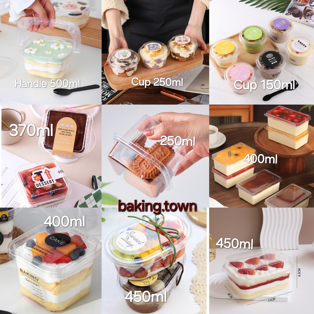 Jual 10pcs - Cup Dessert Box Gelas Minuman Makanan Kue Tiramisu Salad ...