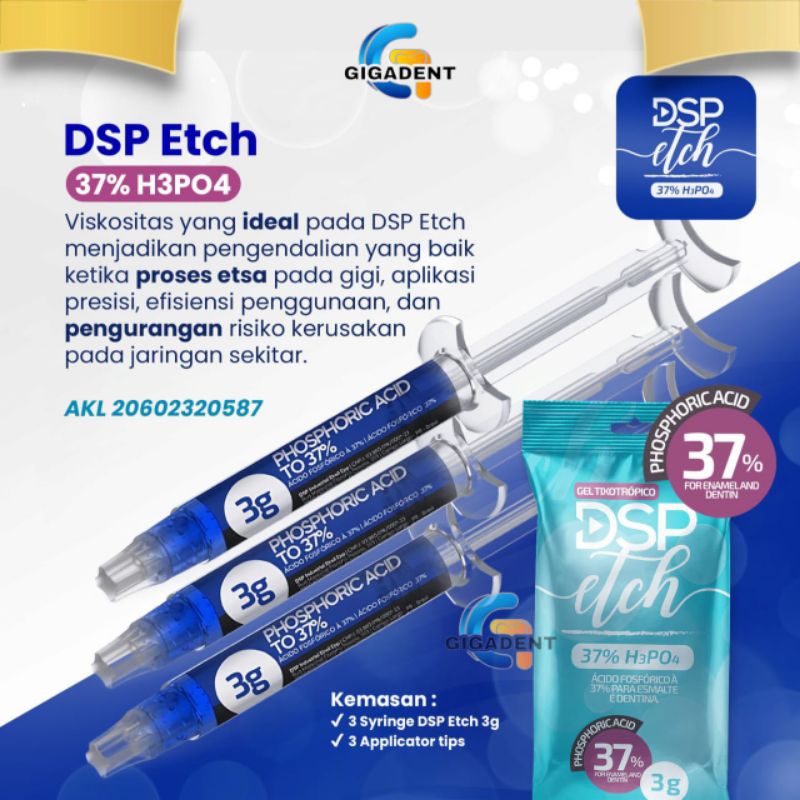 Jual DENTAL ETCHING GEL GIGI DSP ETCH / ETSA ETCHA / ANY ETCH | Shopee ...