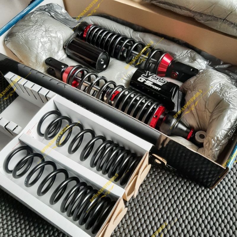 Jual SHOCKBREAKER SHOCK YSS 365MM HONDA PCX 160 G-SPORT BLACK SERIES ...